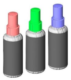 Colorful Bottles Revit Family | Thousands of free CAD blocks