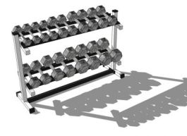 Dumbbell Rack SketchUp-Modell - CADblocksfree | Thousands of free CAD ...