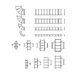 2D CAD Cable Trays - CADBlocksfree | Thousands of free CAD blocks
