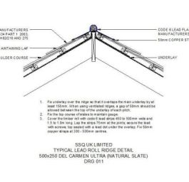 Typical Lead Roll Ridge CAD Detail - CADblocksfree | Thousands of free ...