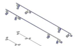 Track spotlights 3D dwg - CADblocksfree | Thousands of free CAD blocks