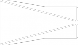 125mm Length Oval Shape Cabinet Handle Right Side Elevation dwg Drawing ...