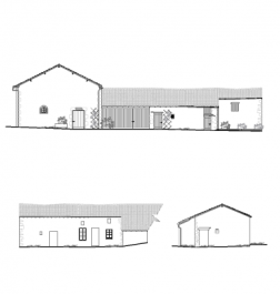 2D-CAD-Zeichnung eines Französisch Barn Elevation - CADBlocksfree ...