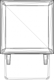 152mm Length Miniloft Spot Light Front Elevation dwg Drawing ...