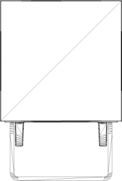 152mm Length Miniloft Spot Light Rear Elevation dwg Drawing | Thousands ...