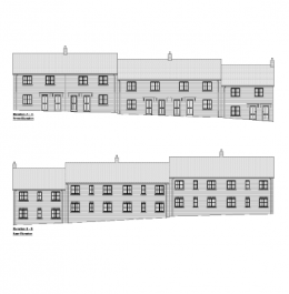 Terrace houses DWG CAD drawing - CADblocksfree | Thousands of free ...