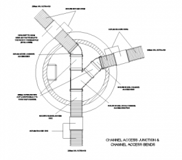 Manhole channel access junction dwg detail | Thousands of free CAD blocks