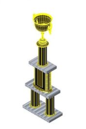 Trophy Art Statue Revit Family | Thousands of free CAD blocks