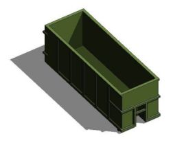 Site waste container 3D Revit block - CADblocksfree | Thousands of free ...