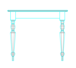 wood table elevation dwg | Thousands of free AutoCAD drawings