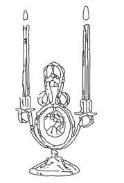 Stand With Candles dwg | Thousands of free CAD blocks