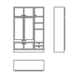 Cabinet Storage dwg | Thousands of free CAD blocks
