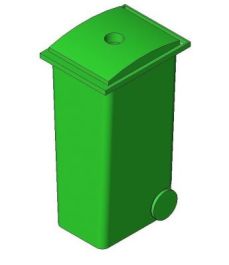 Bin_Wheeled Recycling Revit Family | Thousands of free AutoCAD drawings