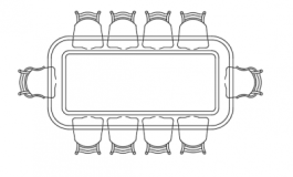 Dining table plan dwg | Thousands of free CAD blocks