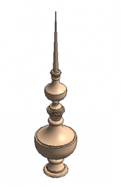 Decorative Finial Roof DoubleBallAndSpire Revit | Thousands of free ...
