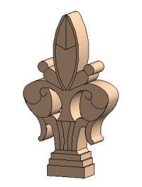 Decorative Finial Solar Fleur Revit | Thousands of free AutoCAD drawings