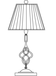 Lamp Table dwg | Thousands of free CAD blocks