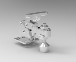 Solid-works 3D CAD Model of Horizontal clamp with holding force of 386 ...