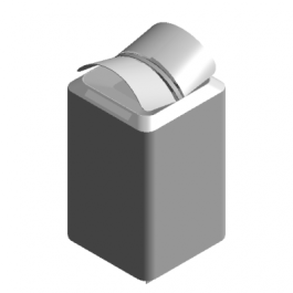 2 alas bote de basura familia revit | Thousands of free CAD blocks