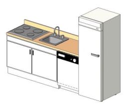 Kitchenette Revit family - CADblocksfree | Thousands of free CAD blocks