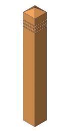 Bollard Timber Revit Family | Thousands of free CAD blocks