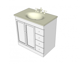 3D Sketchup Vanity Fair - CADBlocksfree | Thousands of free CAD blocks