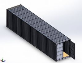 40ft Container solidworks Model | Thousands of free AutoCAD drawings