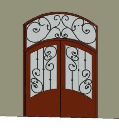 Deco Front Door Revit Family | Thousands of free CAD blocks