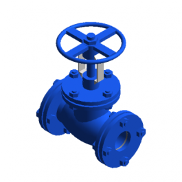 Protective gate valve-flange type 50-80 revit family | Thousands of ...