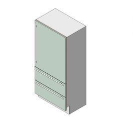 3D de Revit integrada Frigorífico - CADBlocksfree | Thousands of free ...