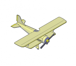 3D Max Block Биплан - CADBlocksfree | Thousands of free AutoCAD drawings