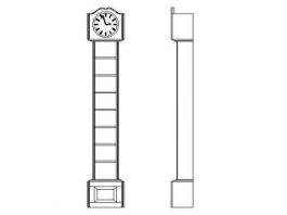 Tall clock CAD dwg - CADblocksfree | Thousands of free CAD blocks