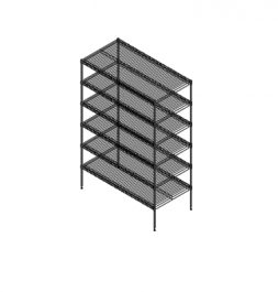3D de Revit Estanterías de alambre - CADBlocksfree | Thousands of free ...