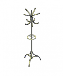 3D CAD Coat Rack - CADBlocksfree | Thousands of free CAD blocks
