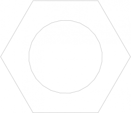 85mm Anchor Bolt with Hex Shaped Nut dwg Drawing | Thousands of free ...