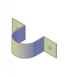 3D AutoCAD Round Downpipe Bracket - CADBlocksfree | Thousands of free ...