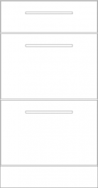 876mm Height Drawer Bank with Shelf Front Elevation dwg Drawing ...