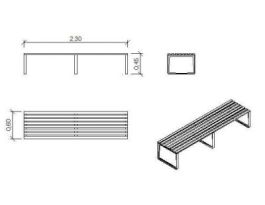 Bench design CAD block - CADblocksfree | Thousands of free CAD blocks