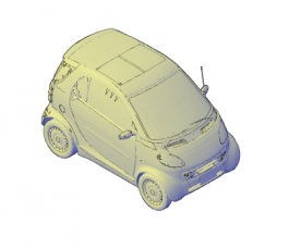 modelo 3D DWG de un Smart fortwo | Thousands of free CAD blocks