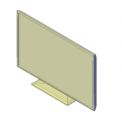 Flat screen TV 3D CAD model - CADblocksfree | Thousands of free CAD blocks