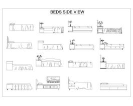 beds_side_view-001 | Thousands of free CAD blocks