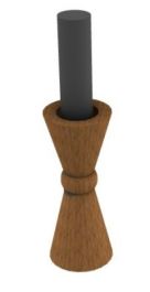 wooden candle stand with modern design 3d model .3dm format | Thousands ...
