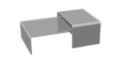 simple small designed waiting area center table 3d model .3dm format ...