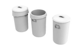 simple household dustbin 3d model .3dm format | Thousands of free CAD ...