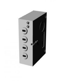 small modern designed electric meter box 3d model .3dm format ...