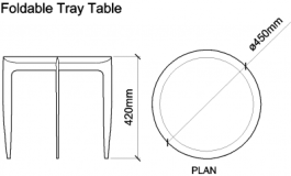 AutoCAD download Foldable Tray Table DWG Drawing | Thousands of free ...