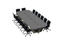 twelve modern designed meeting table 3d model .3dm format | Thousands ...