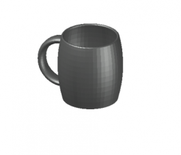 Mug with a modern look AutoCAD 3d model .dwg | Thousands of free CAD blocks