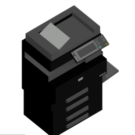 Modern designed printer 3d model .dwg format | Thousands of free ...