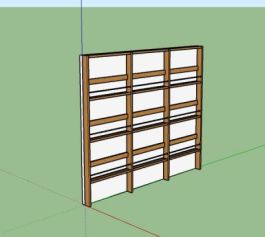 professional rack designed with moderate look 3d model .skp format ...